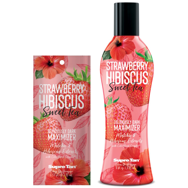 Supre Tan Strawberry Hibiscus Sweet Tea – Peak Tanning and Beauty ...